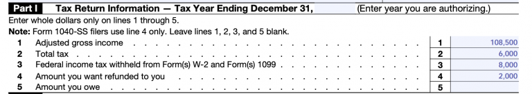 Interpreting a Federal Form 8879 E-file Authorization - Dinesen Tax